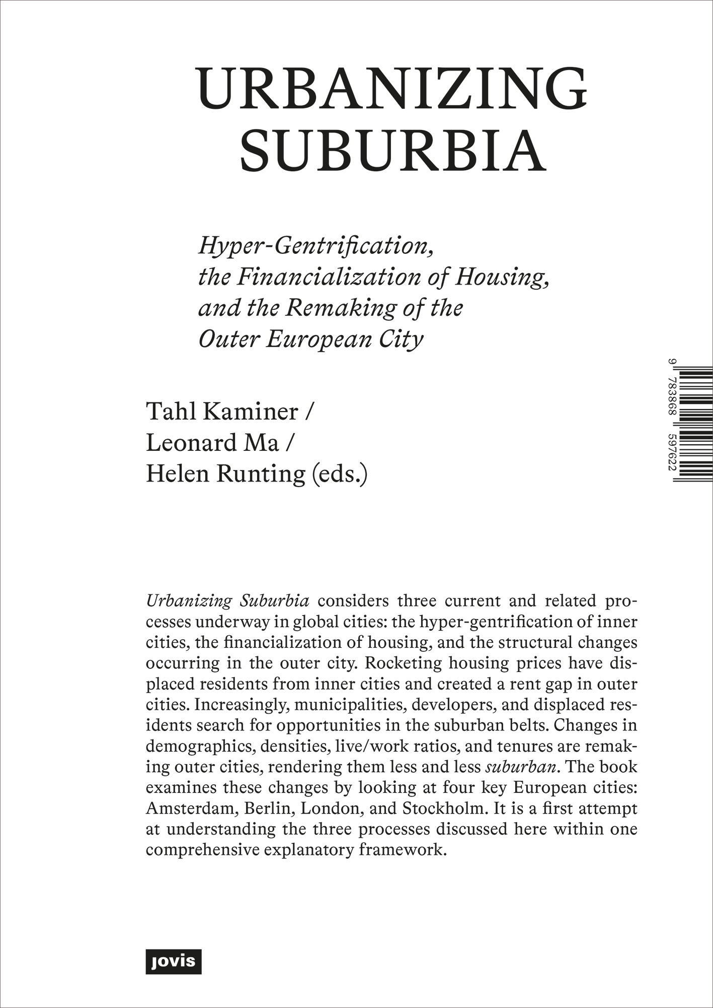 Urbanizing Suburbia published by JOVIS | Contemporary Design News