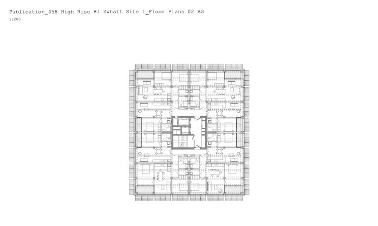High-rise H1 building in Zurich by Bolthauser Architekten ...