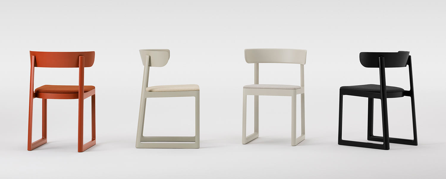 EN collection of tables and chairs designed by Cecille Manz for Maruni ...
