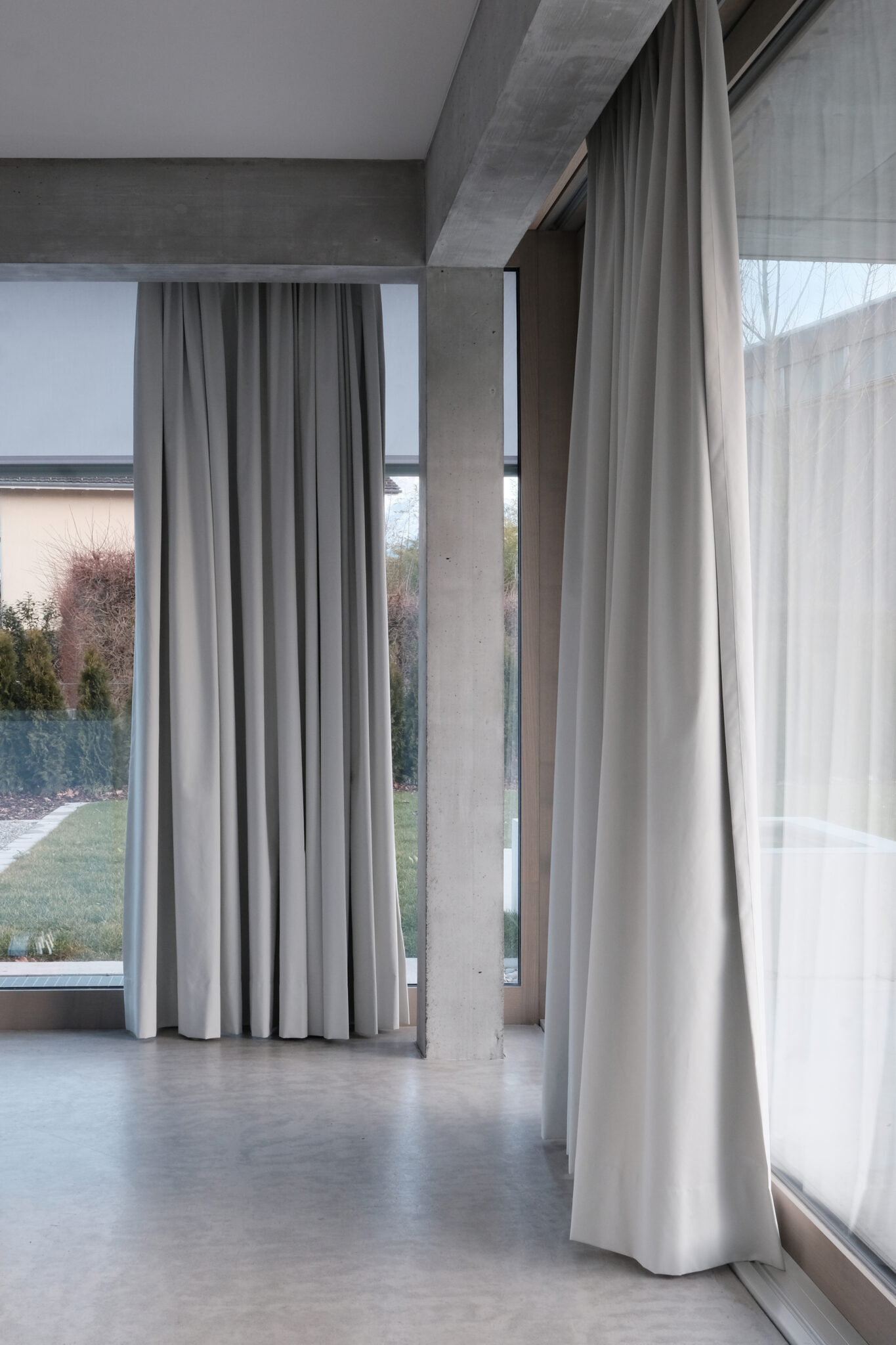 'House with a Curtain' in Grabs, Switzerland by Allen + Crippa ...