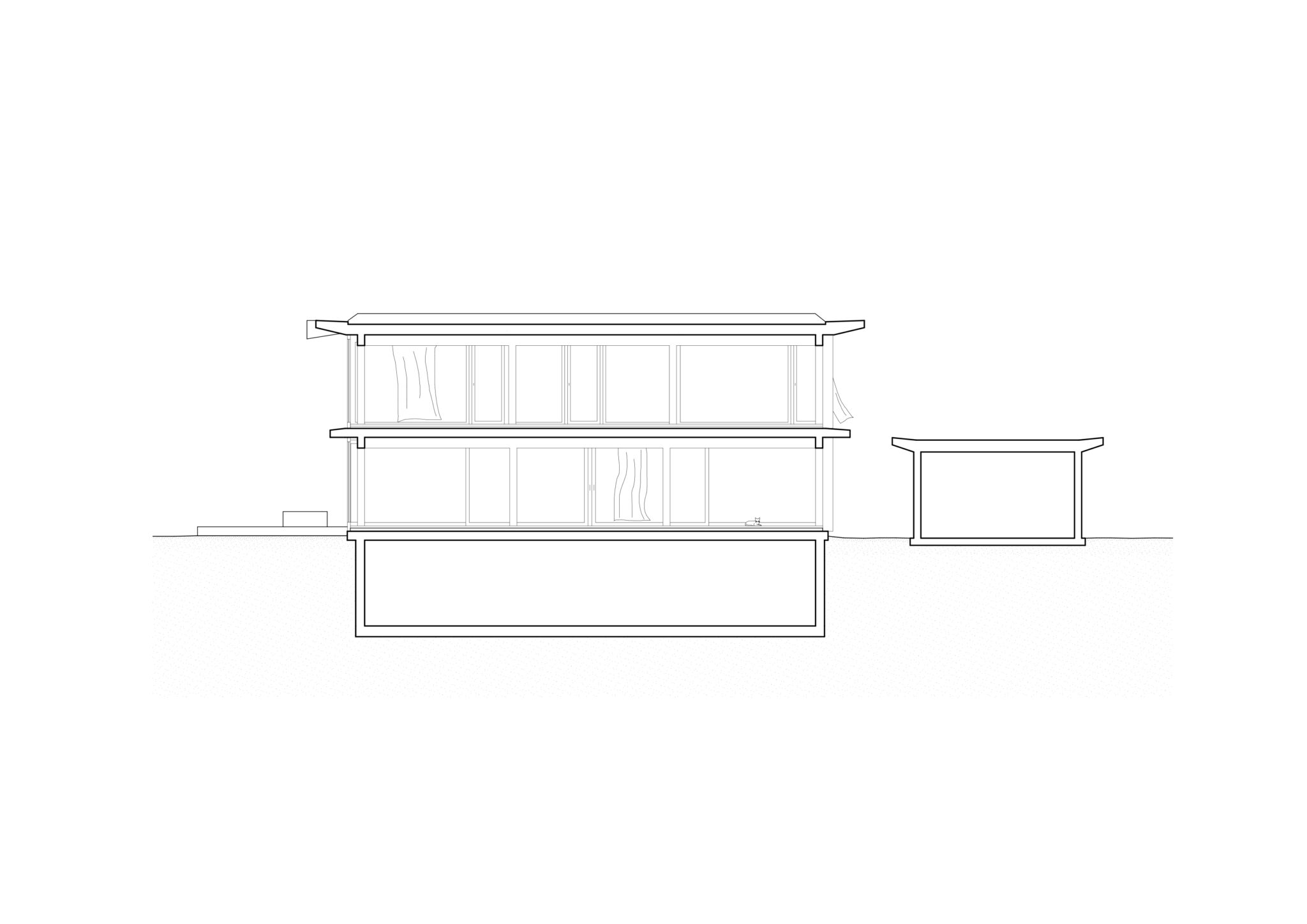 'House with a Curtain' in Grabs, Switzerland by Allen + Crippa ...